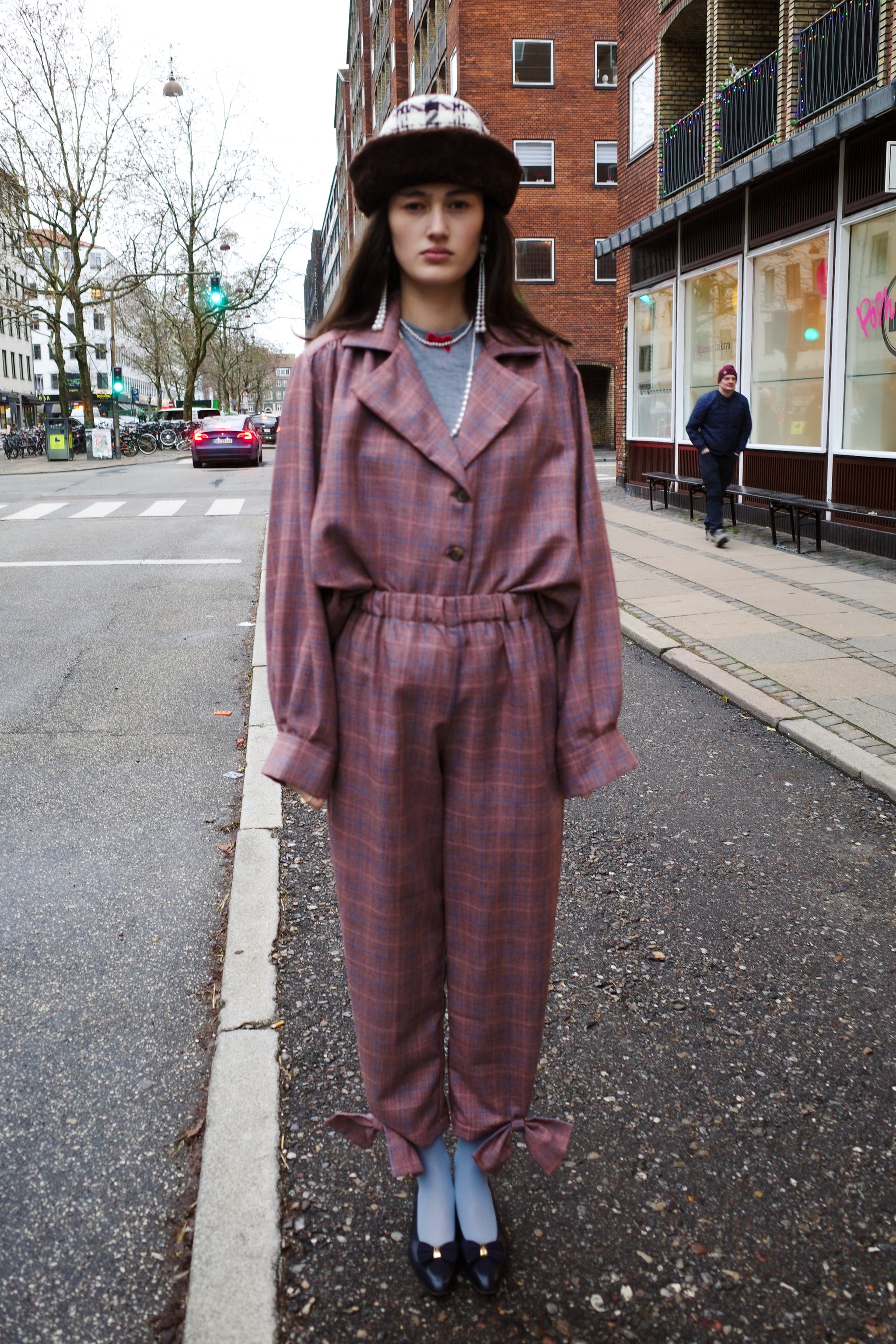 Caro Editions Coco Pants - Red Checkered