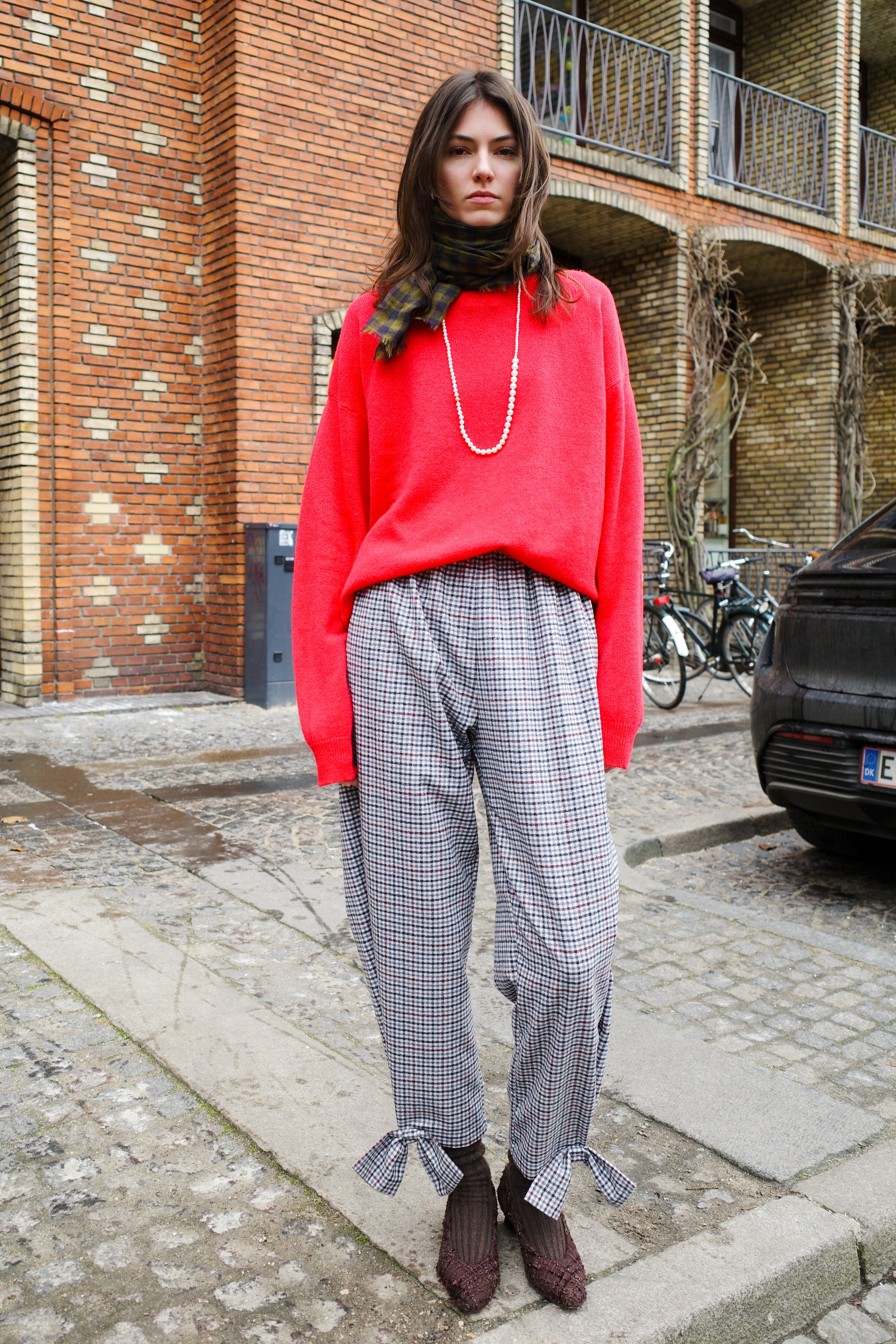 Caro Editions Coco Pants - White Checkered