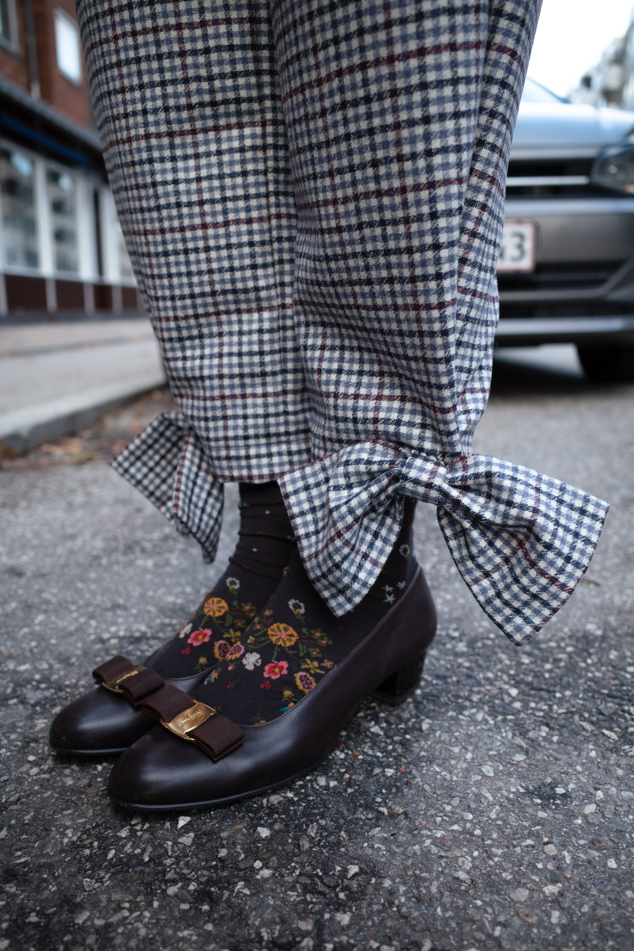 Caro Editions Coco Pants - White Checkered